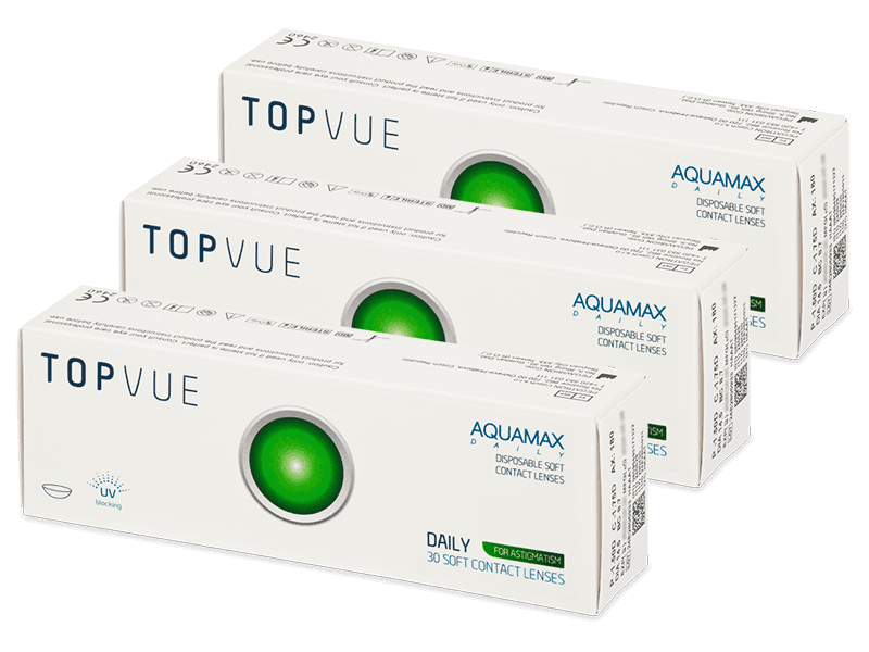 TopVue Daily for Astigmatism (90 lenses) | Alensa UAE